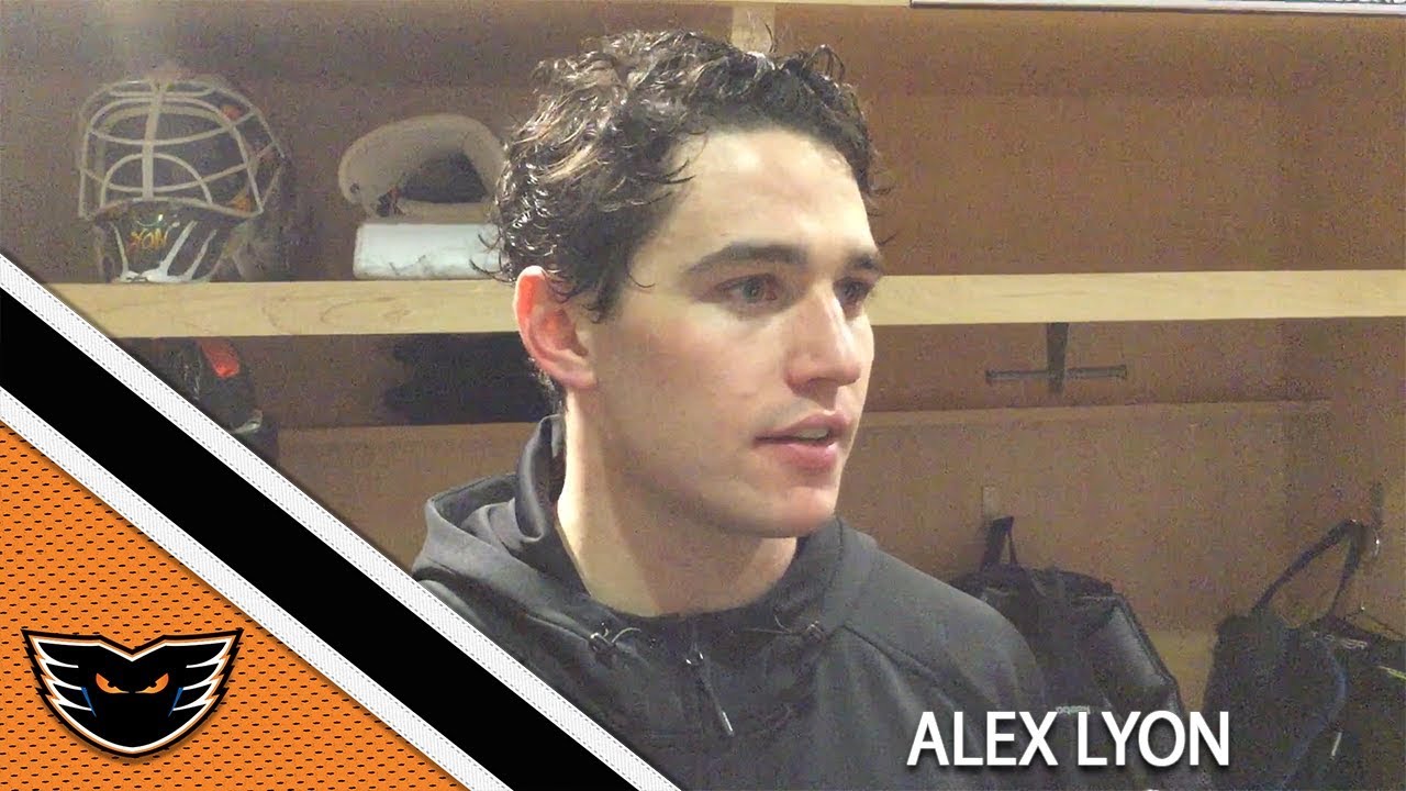 2017.12.29 Alex Lyon Post-Game - YouTube