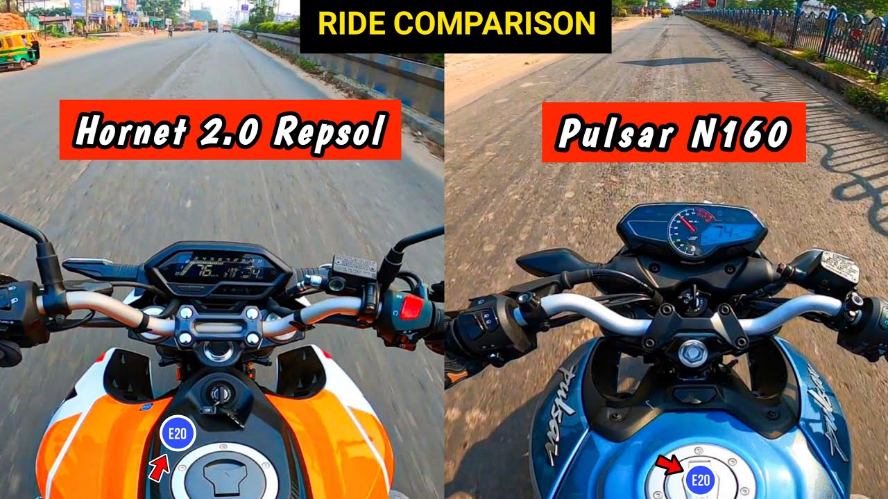 New Bajaj Pulsar N160 VS Honda Hornet 2.0 Repsol Detailed Ride ...