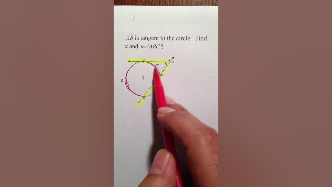 Moya Math Geometry (Finding Arcs and Angles Outside Circles) - YouTube