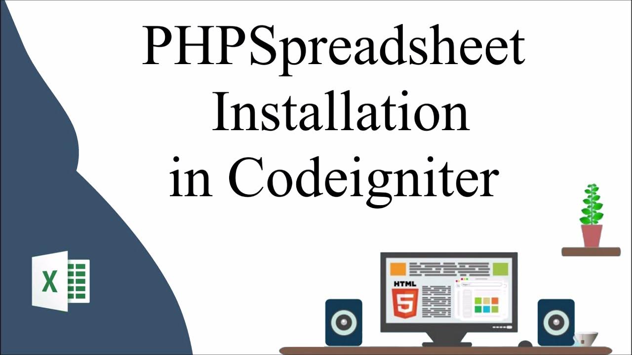 Installation of PhpSpreadsheet in CodeIgniter using Composer - YouTube