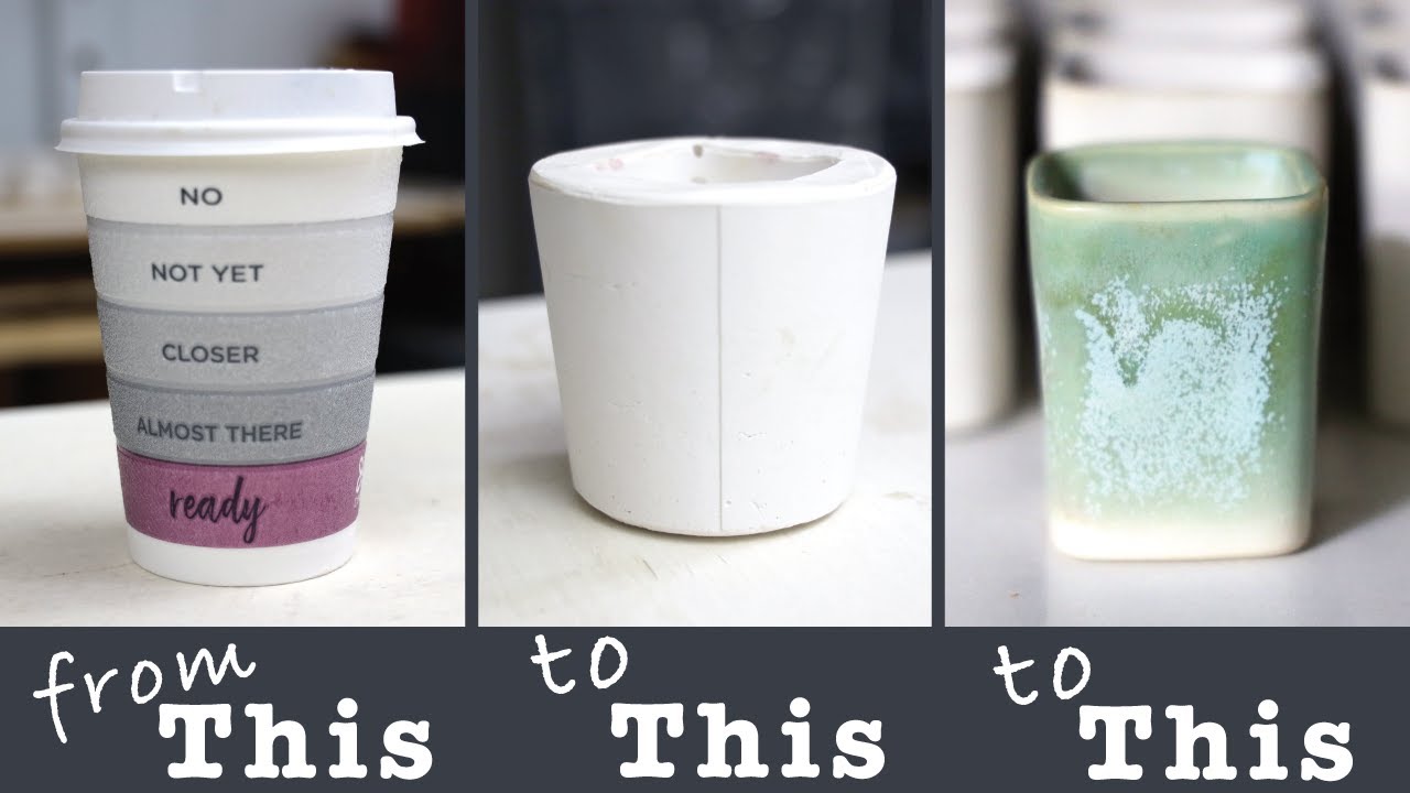 How to Make a Plaster Pottery Mold from a Paper Cup - YouTube