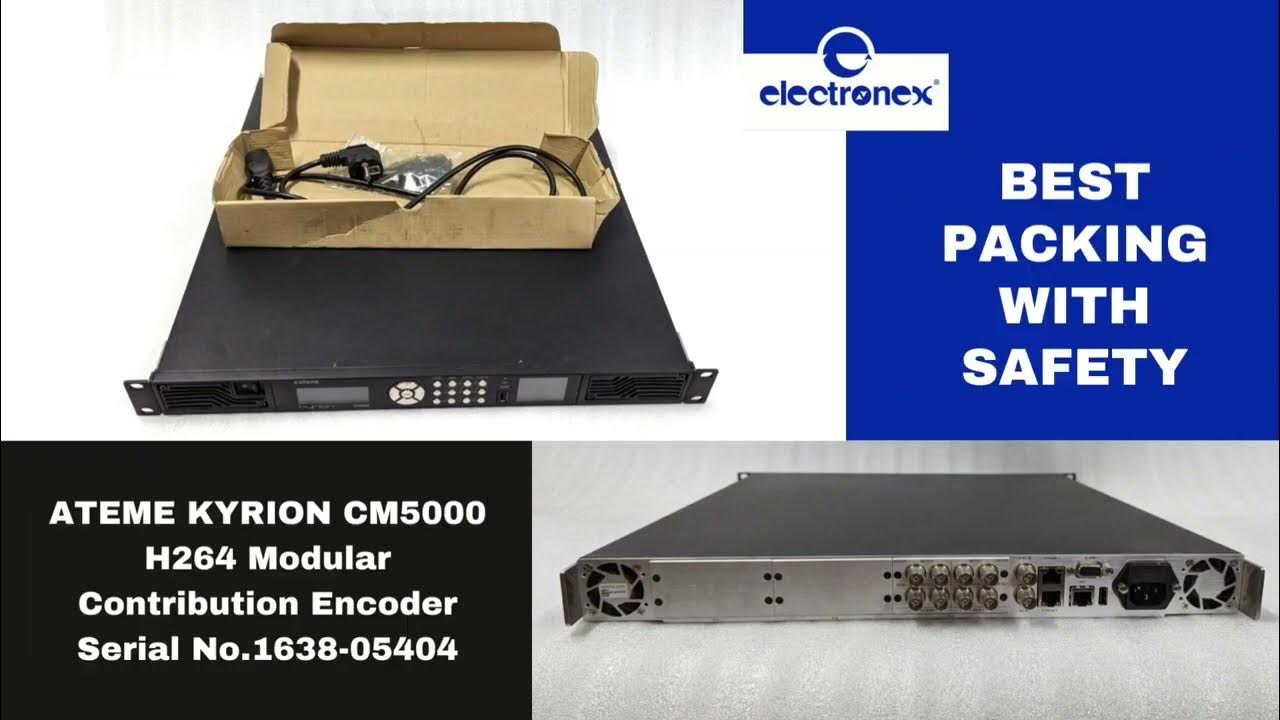 ATEME KYRION CM5000 H264 Modular Contribution Encoder Serial No.1638 ...