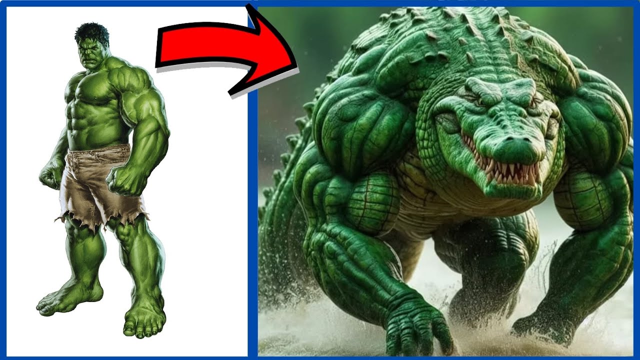 AVENGERS but CROCODILE 🐊 VENGERS 🔥 All Characters (marvel & DC) 2024 ...