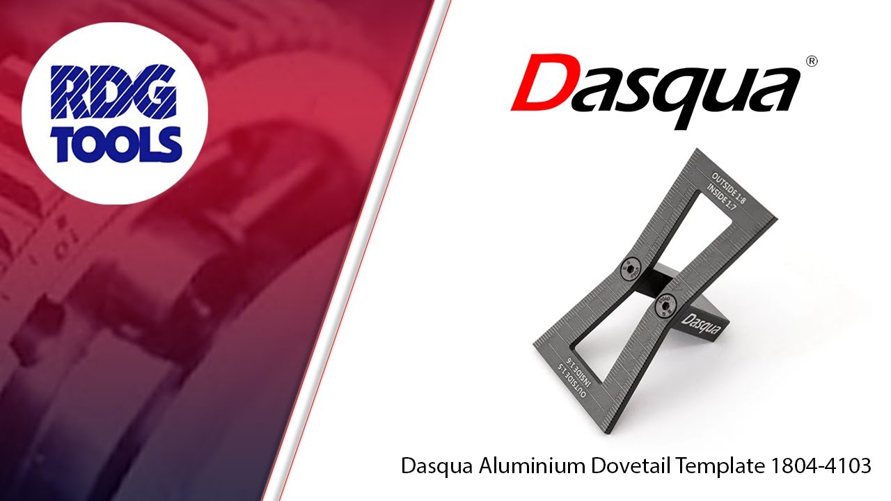 DASQUA ALUMINIUM DOVETAIL TEMPLATE 1804-4103 (RDG TOOLS) - YouTube
