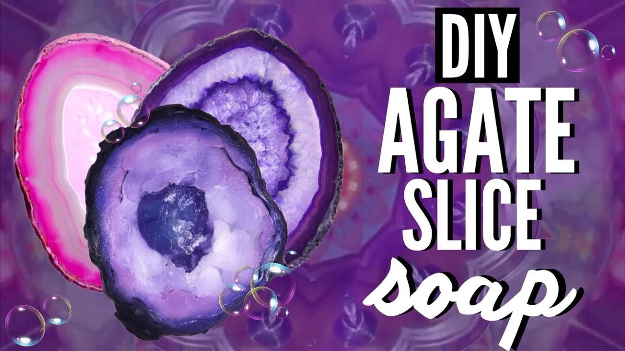 DIY AGATE SLICE SOAP - YouTube