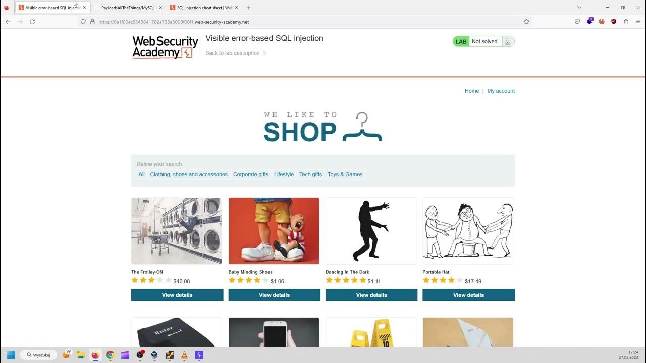 Web Security Academy #125 Visible error based SQL injection NO SOUND - YouTube
