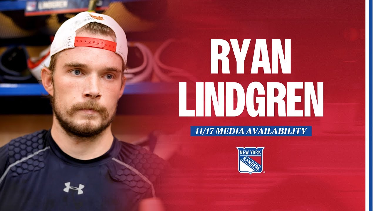NYR Practice: Ryan Lindgren Media Availability | November 17, 2023 ...