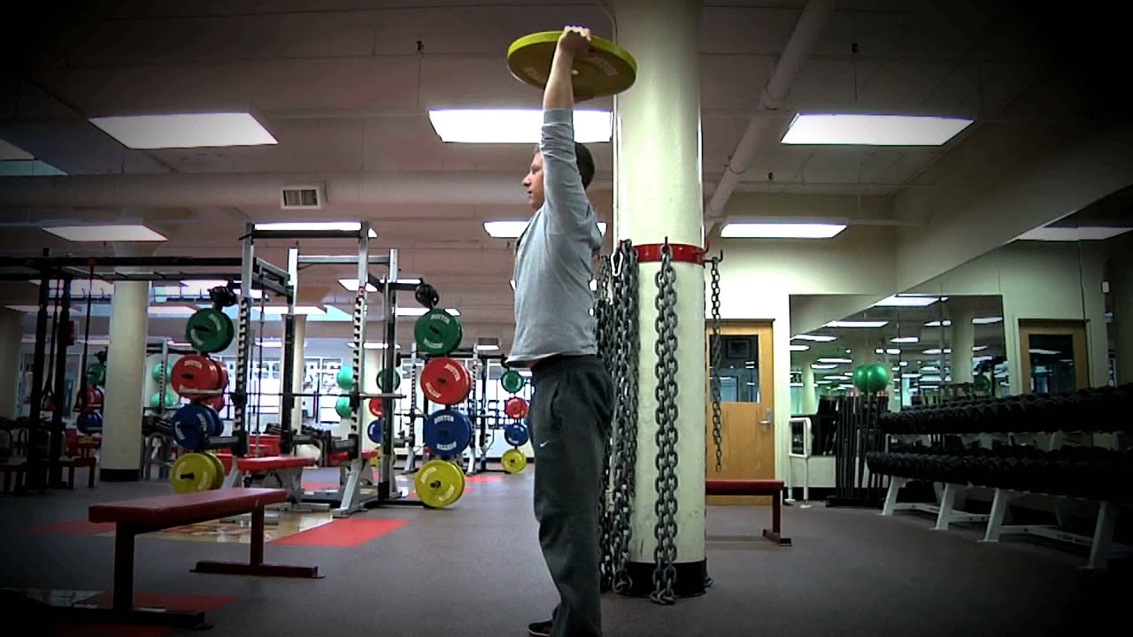 Overhead Plate Squat - YouTube