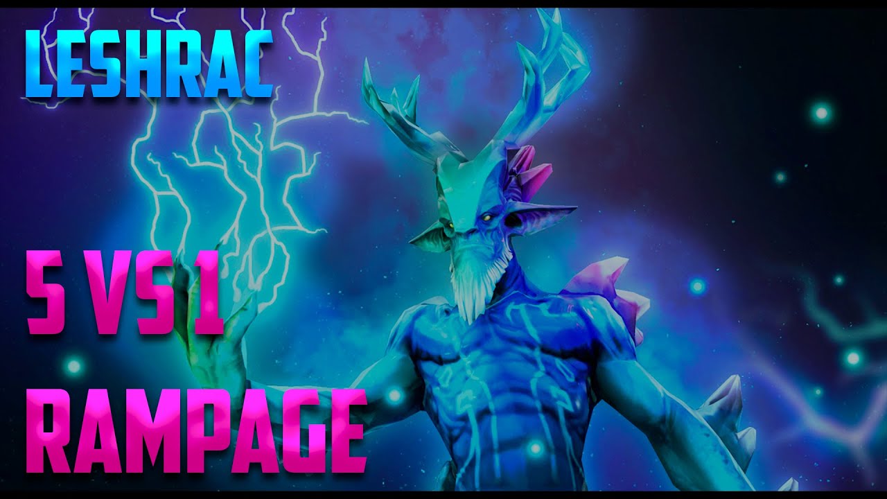 Leshrac SOLO contra 5 logra RAMPAGE! - YouTube