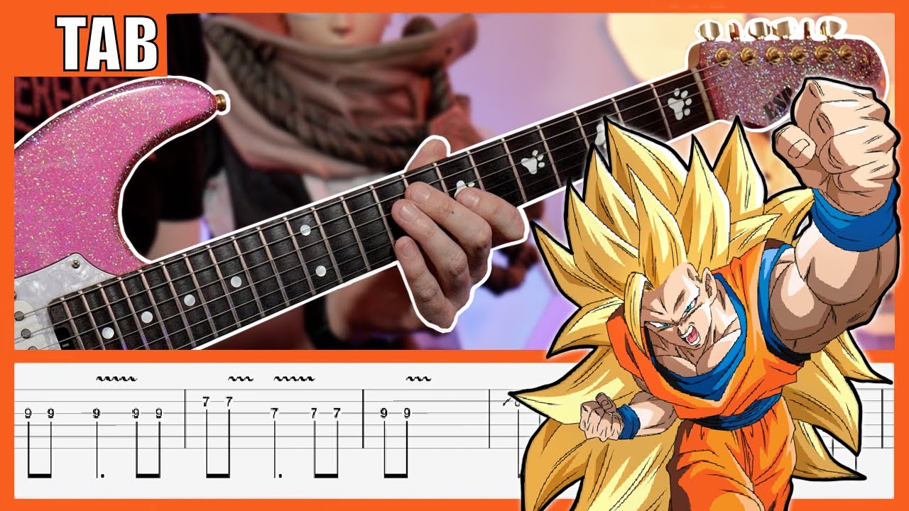 [TAB] DBZ - We gotta power Cover | Guitar Tab | Lesson | Tutorial - YouTube