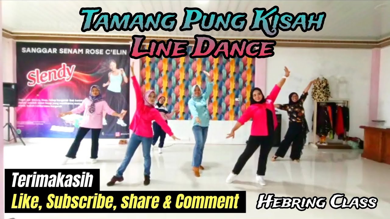 Tamang Pung Kisah Line Dance Demo by Sista Hebring Class Sanggar Senam ...