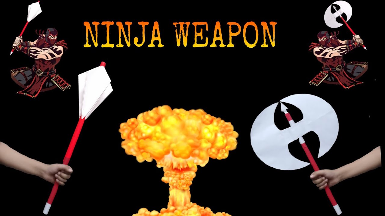 2 cool Ninja Weapons| //how to make paper dubble side axe // paper side ...