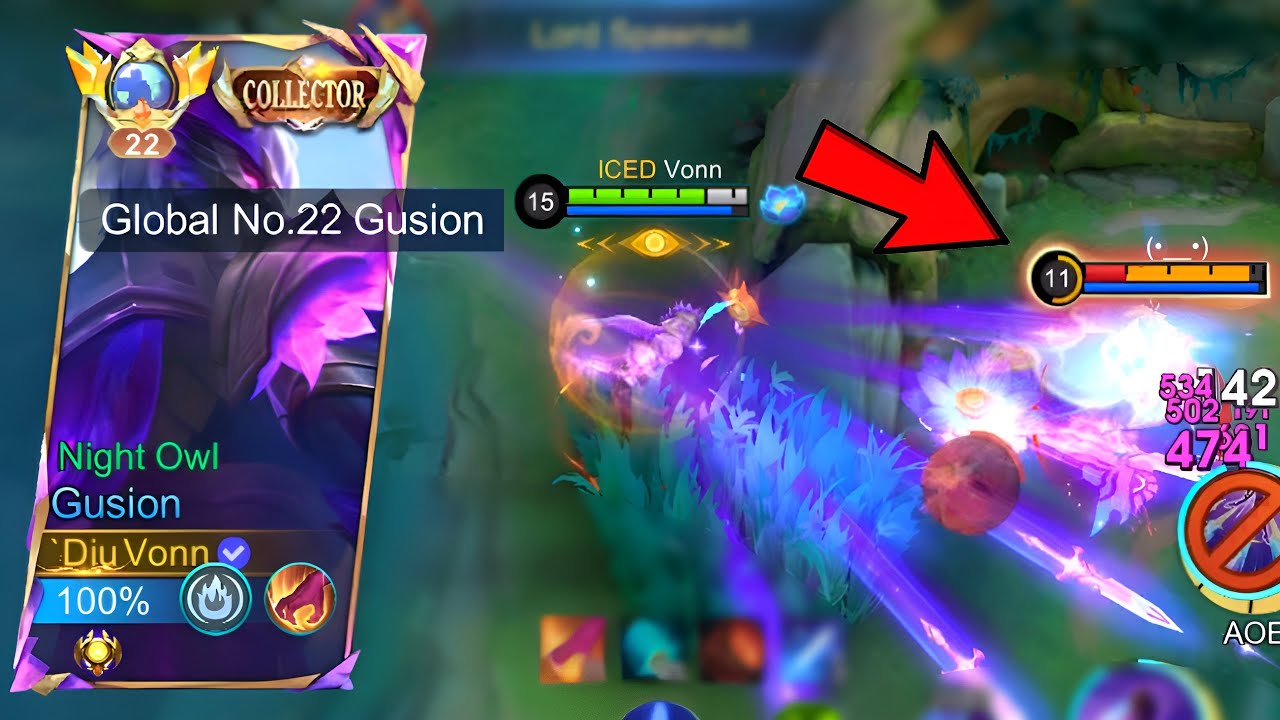 MYTHICAL IMMORTAL GUSION ONE SHOT BUILD AND EMBLEM!!😱 - YouTube