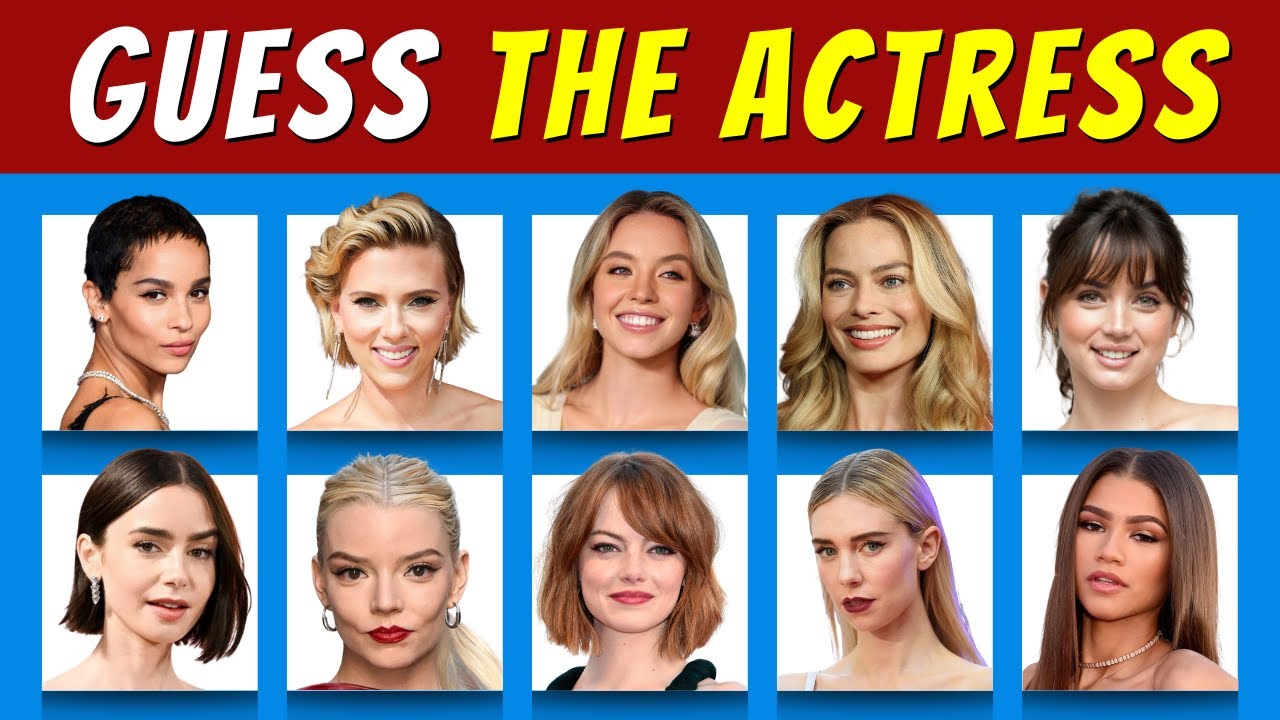 Guess The Actress In 3 Seconds 🎬🤔 50 Famous Actresses Quiz 🔥 Can You ...