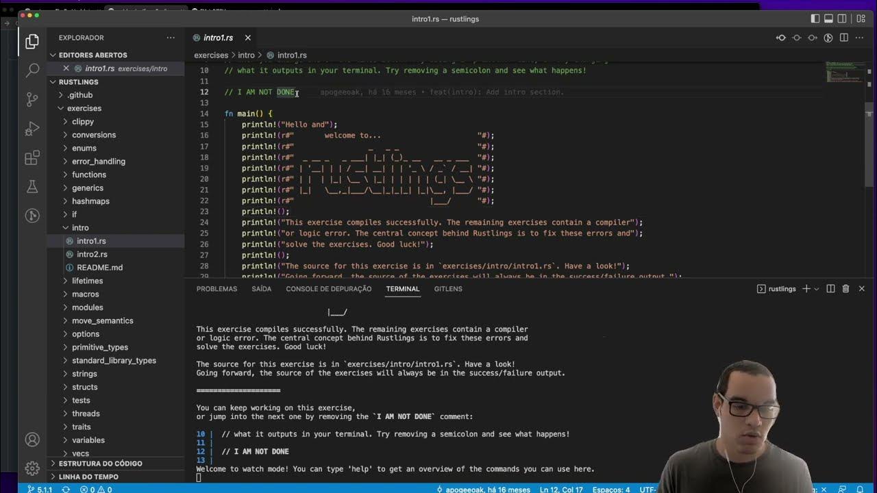 variáveis e mutabilidade - aprendendo rust do zero #1 - YouTube