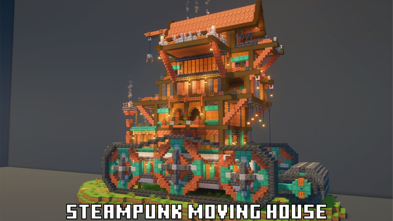 Minecraft: Steampunk Moving House - Tutorial - YouTube