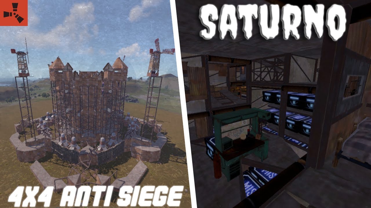 Saturno 4x4 Anti Siege | Rust Base Designs 2025 - YouTube