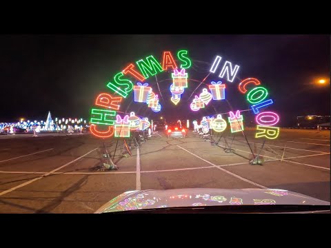 4K| Christmas Light Show| Christmas in Color| Drive Through| Denver ...
