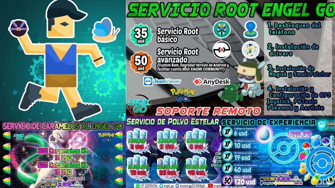 🎮 Root Remoto Engel GO + Sorteo Pokemonedas + Caramelos XL + Polvos ...