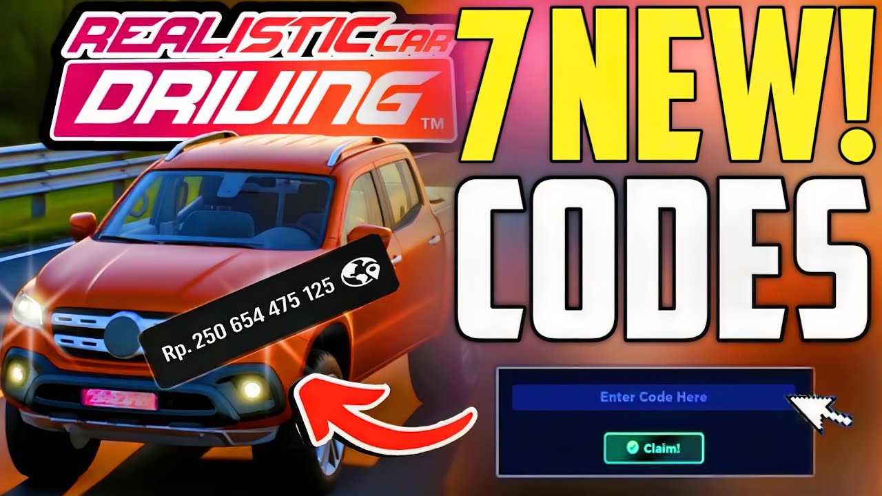 ⚠️UPDATE! CODES⚠️REALISTIC CAR DRIVING CODES 2025 - CODES FOR REALISTIC ...