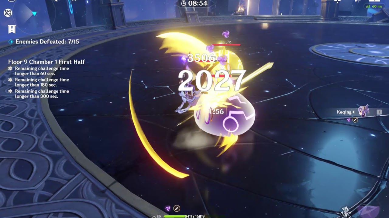 Abyss 9-1 First Half Keqing Solo (Thundersoother Showcase) Genshin ...