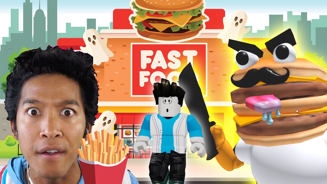 ESCAPE THE EVIL BURGER! Is Fast Food HAUNTED?! - YouTube