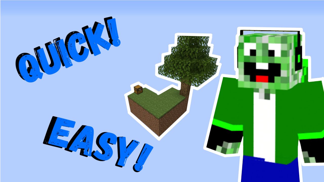 How to Make Your Own SkyBlock Island in Minecraft! - YouTube