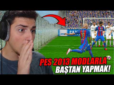 PES 2013 MODLARLA BAŞTAN YAPMAK! (EN İYİ PES OYUNU)