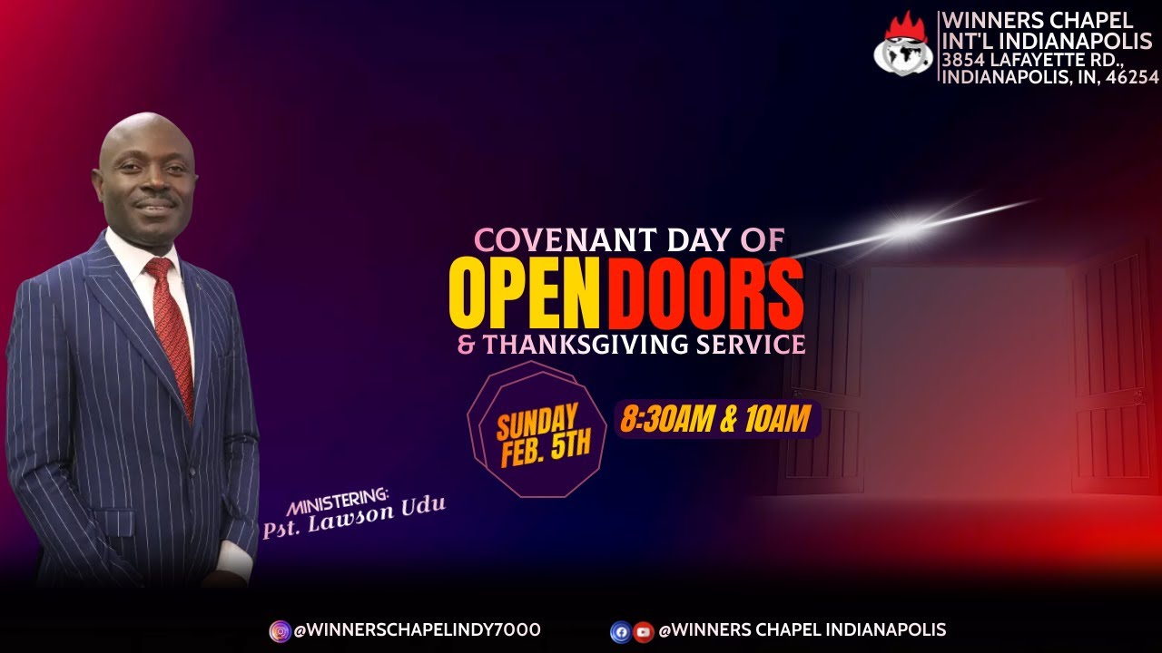 COVENANT DAY OF OPEN DOORS SERVICE || 02-05-2023 || WINNERS CHAPEL INT ...