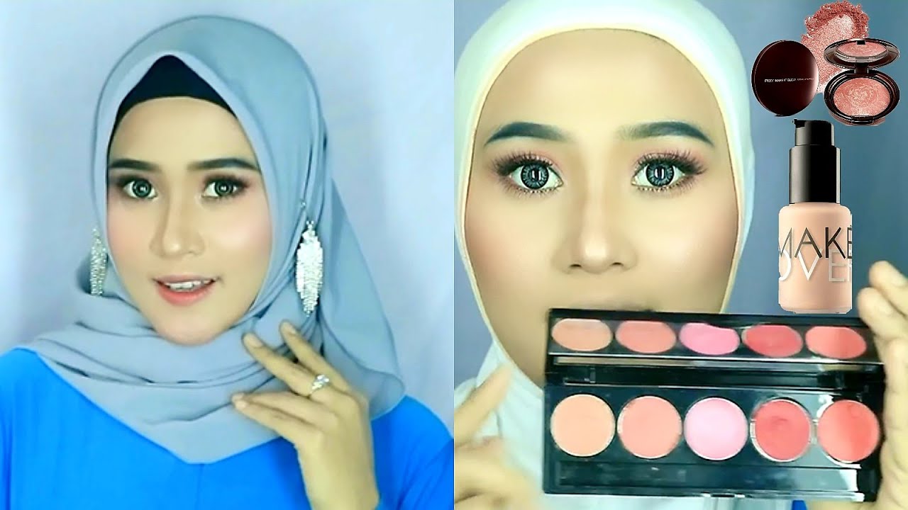 TUTORIAL HIJAB DAN MAKE UP NATURAL UNTUK REMAJA BUAT #3 ACARA ...