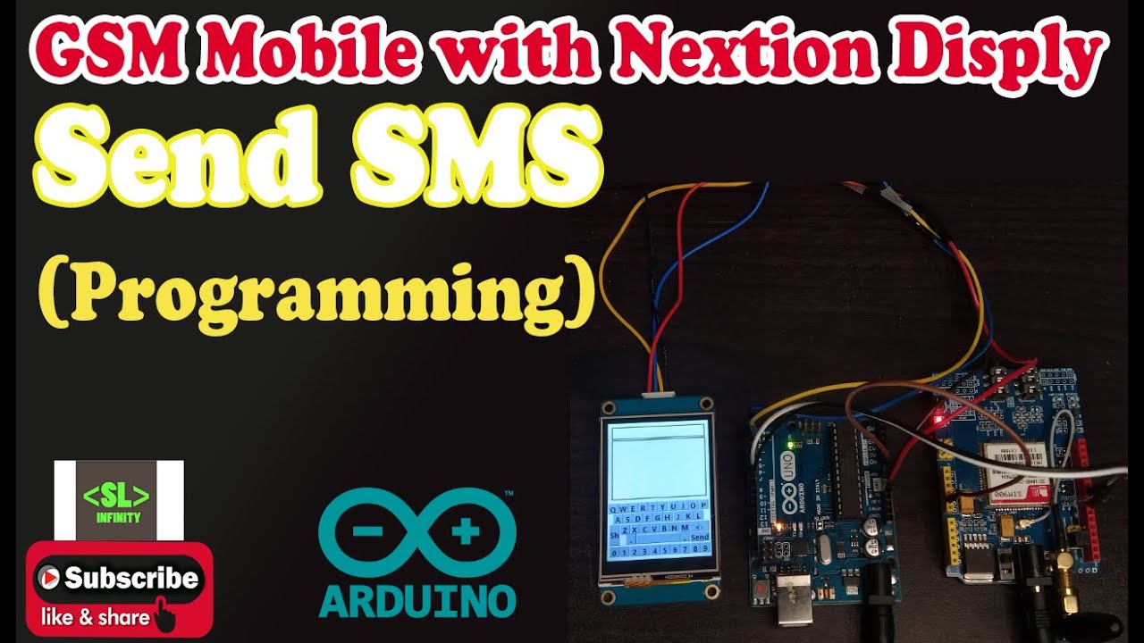 Send SMS with GSM & Nextion Display (Programming) - YouTube