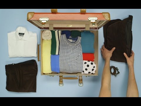 How to pack a suit when travelling | Packing Hacks - YouTube