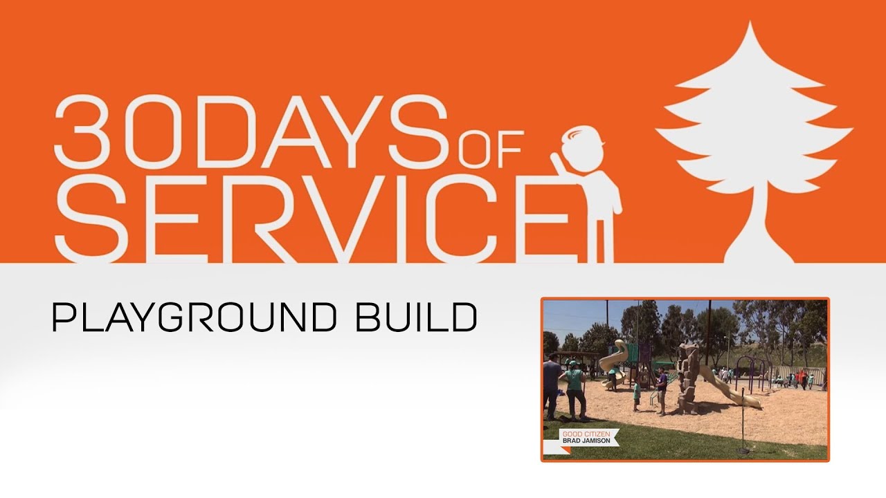 30 Days of Service by Brad Jamison: Day 28 - Playground Build - YouTube