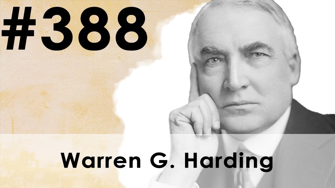 Drawing No,388: How to Draw WARREN G. HARDING 29th US President - YouTube