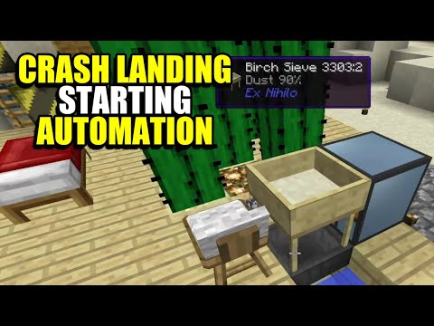 Ep7 Starting Automation - Minecraft Crash Landing Modpack - YouTube