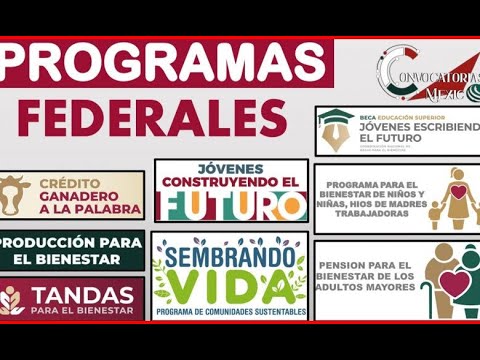 Programas gubernamentales en México 2021-2023 | BENEFICIARIOS ...