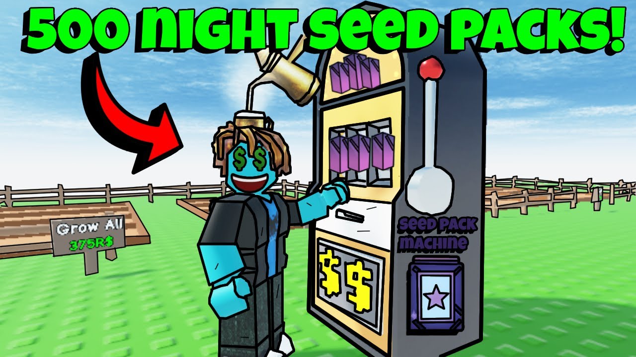Grow a Garden, But I Gamble 500 Night Seed Packs One Last Time! - YouTube