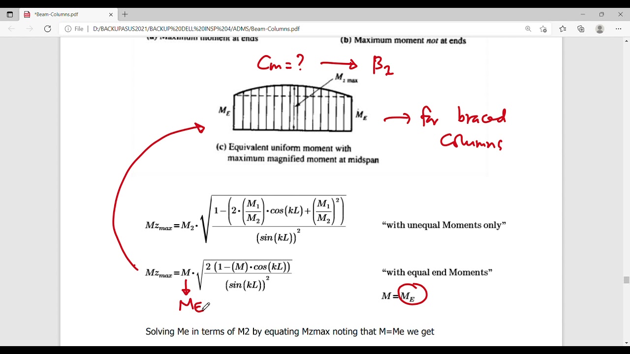 Beam Column AISC 5 - YouTube