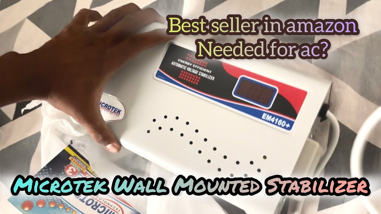 Microtek Wall Mounted Stabilizer(160V-285V) for AC up to 1.5 ton | Ac ...