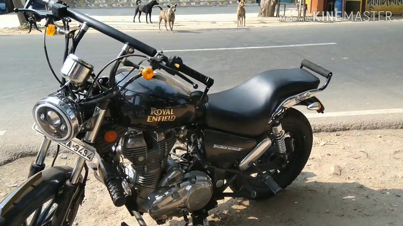 ROYAL ENFIELD thunderbird 350 (2010) Modification walk around. - YouTube