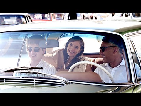 Leyla Əliyeva oğlu ilə retro maşınında…
