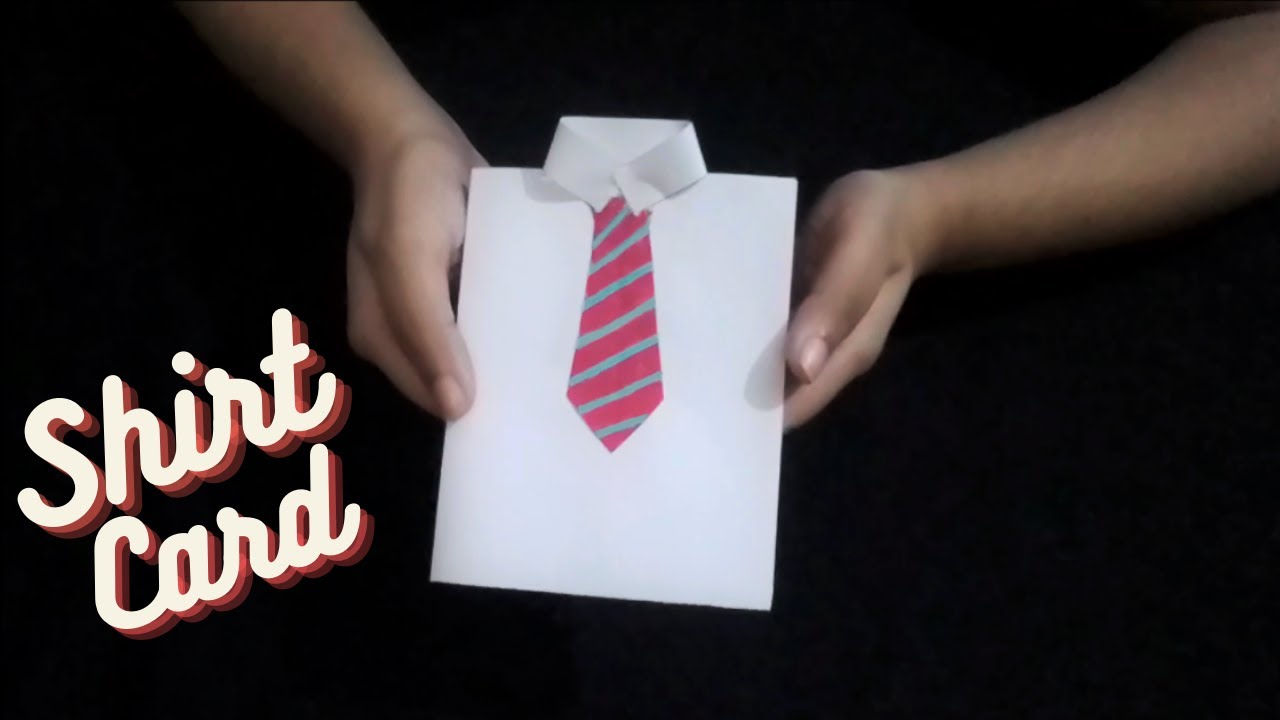 How to make a Shirt Card / Father's day Card . Card for Dad - YouTube