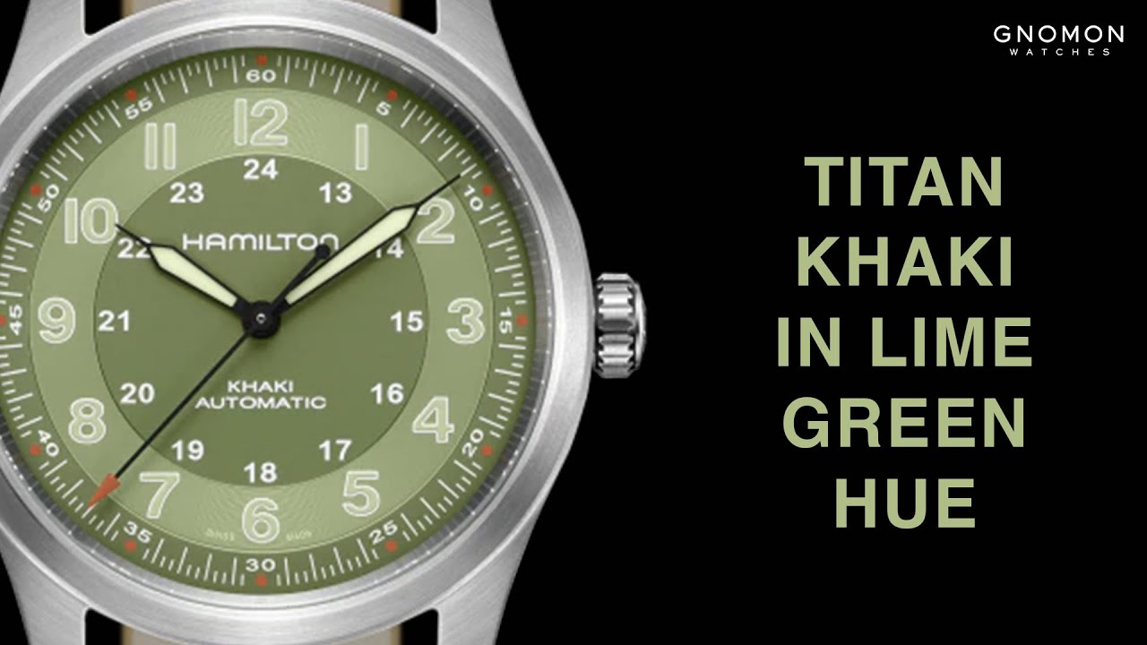 Hamilton Khaki Field Titanium Auto 38 Green Ref. H70205860 - YouTube