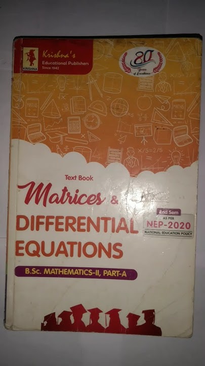 B.Sc.2nd Sem Math Syllabus 2025/Matrices & Differential Equations/B.Sc.Mathwala R@th - YouTube