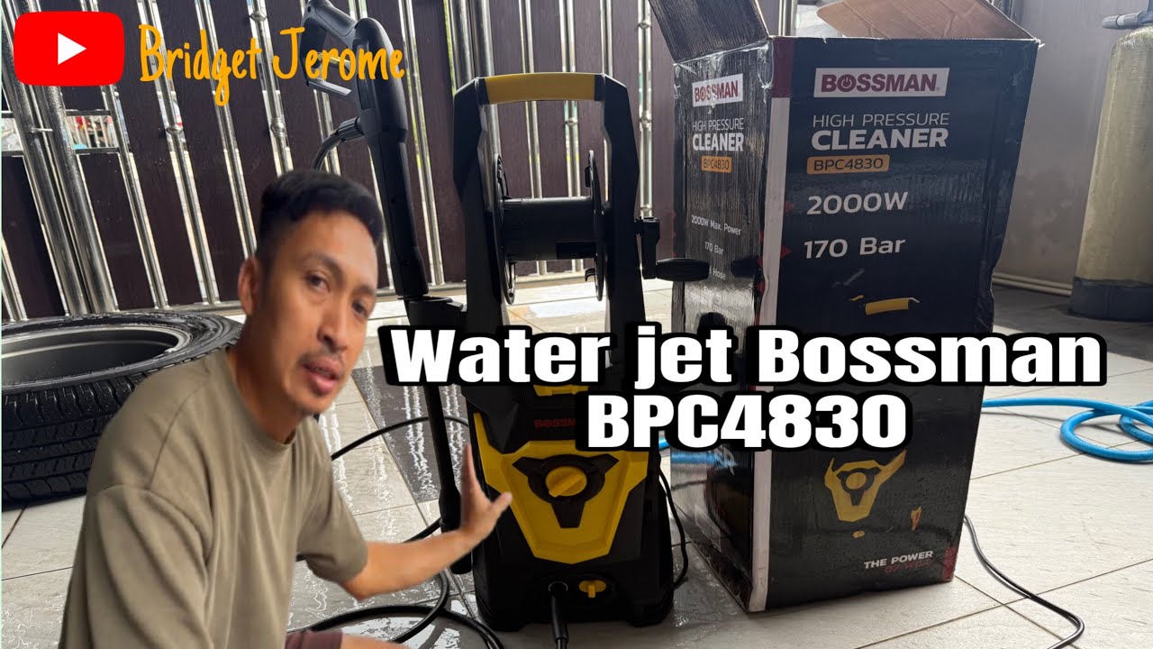 Water Jet Bossman BPC4830||Testing water jet baru beli - YouTube