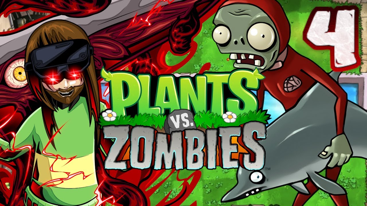 Zombie Pool Party! Chara Plays Plants Vs Zombies! Part 4! - YouTube