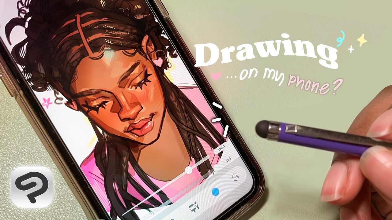drawing on my phone [CLIP STUDIO PAINT]🍦 ☆ - YouTube