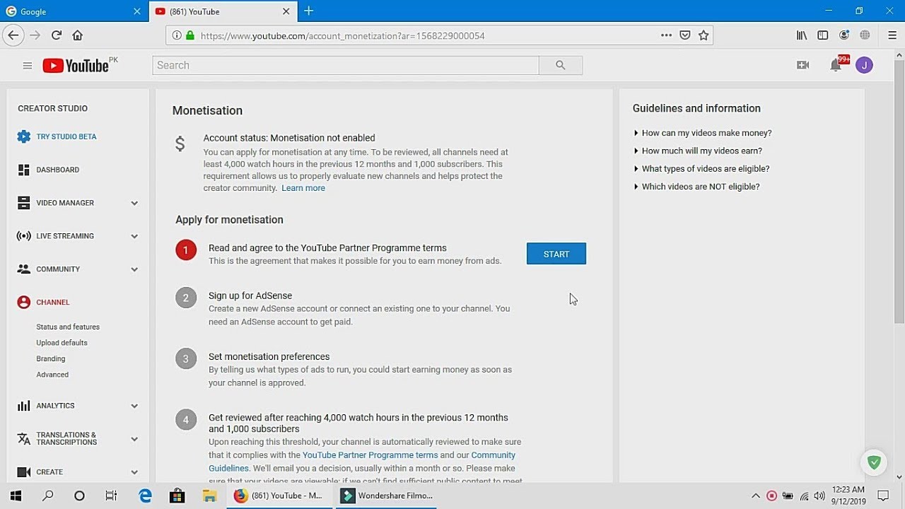 How to fix Stuck on YouTube Apply for Monetization 2020 - YouTube