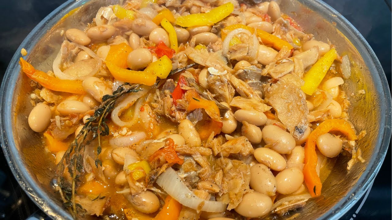 Salt Fish And Butter Beans / Easy Dinner Recipe - YouTube
