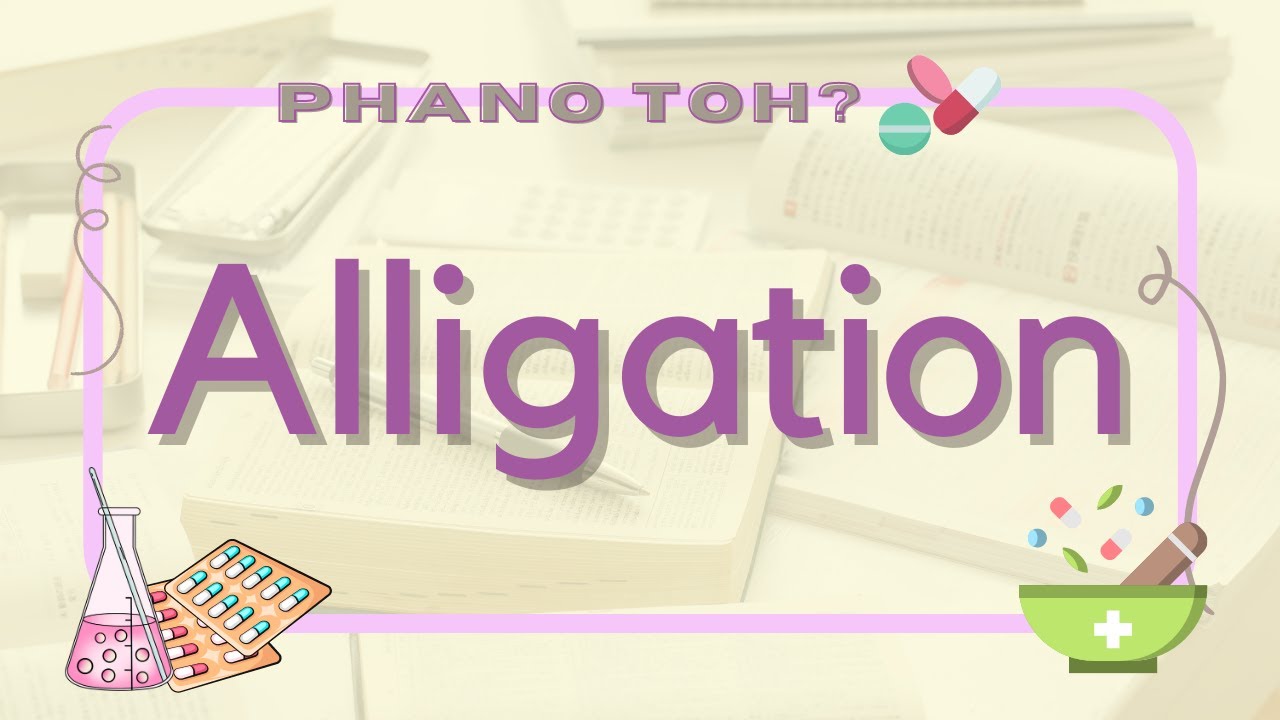 how to compute using ALLIGATION (PHARMACY CALCULATIONS) 📚 ️| PHAno Toh ...